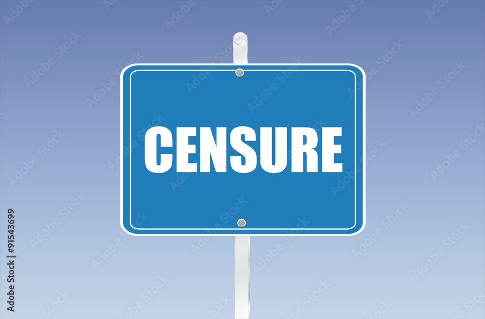 panneau censure 17092015 Stock Vector | Adobe Stock