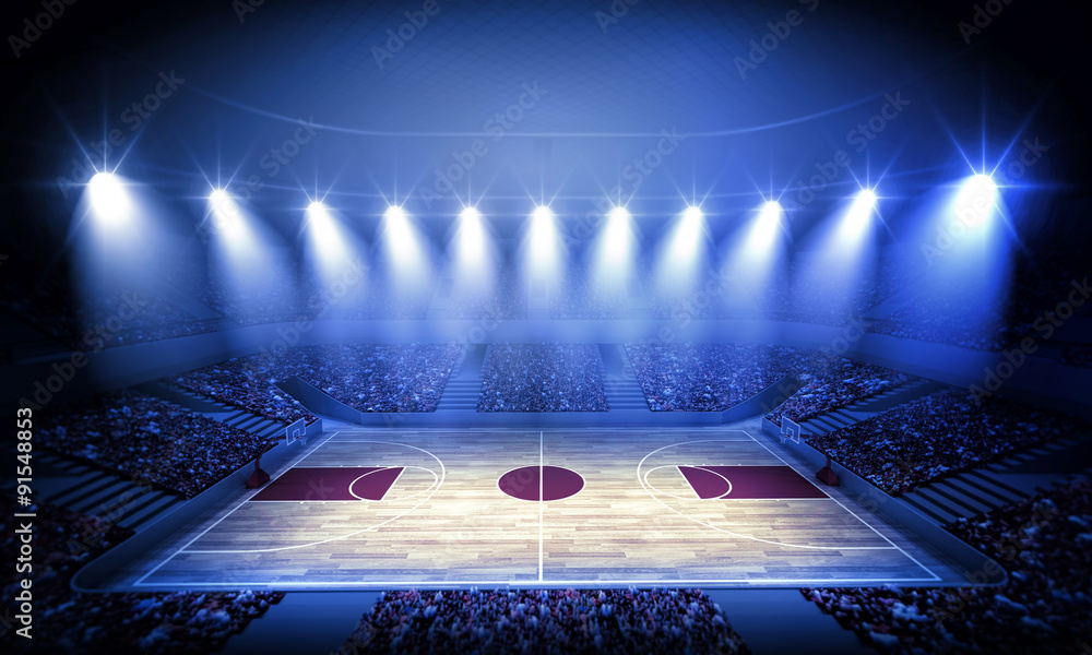 Basketball arena Stock Illustration | Adobe Stock