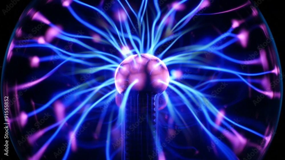 Tesla Coil - Electrical Plasma Arcs and Rays (Loop) Stock Video | Adobe ...