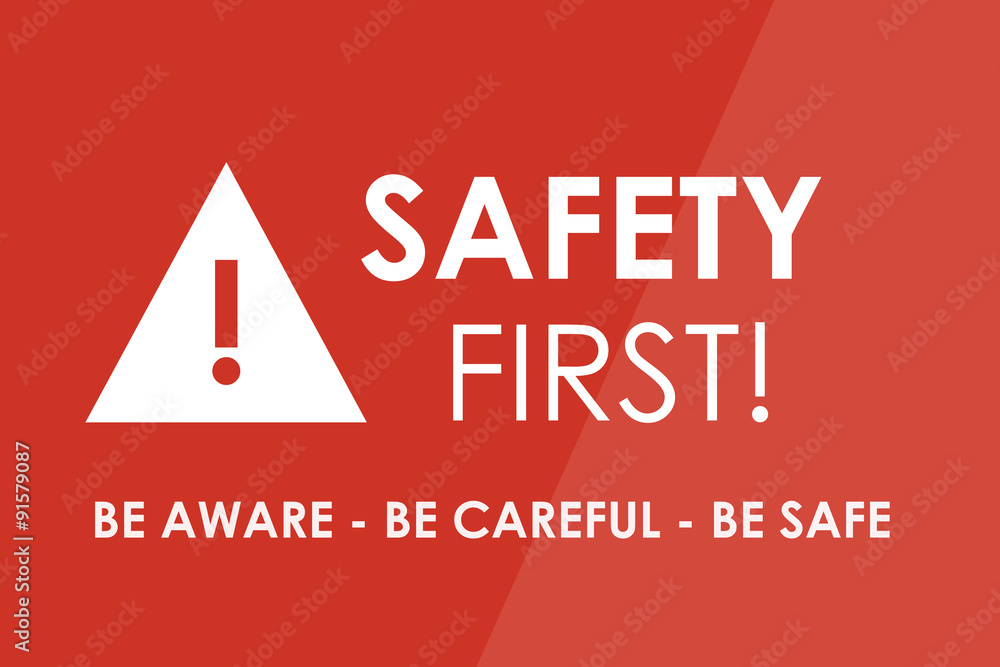 Safety First Stock Illustration | Adobe Stock