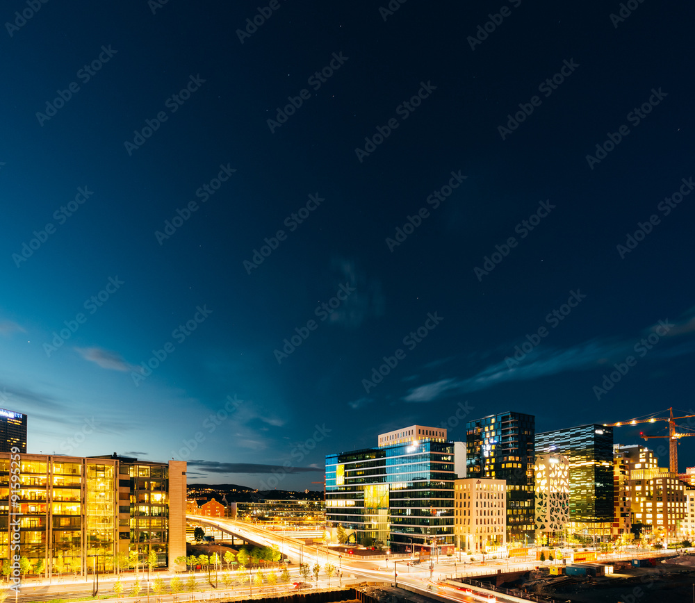 Oslo Downtown Night
