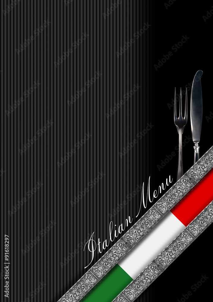 Italian Restaurant Menu Design / Restaurant menu with italian flag ...