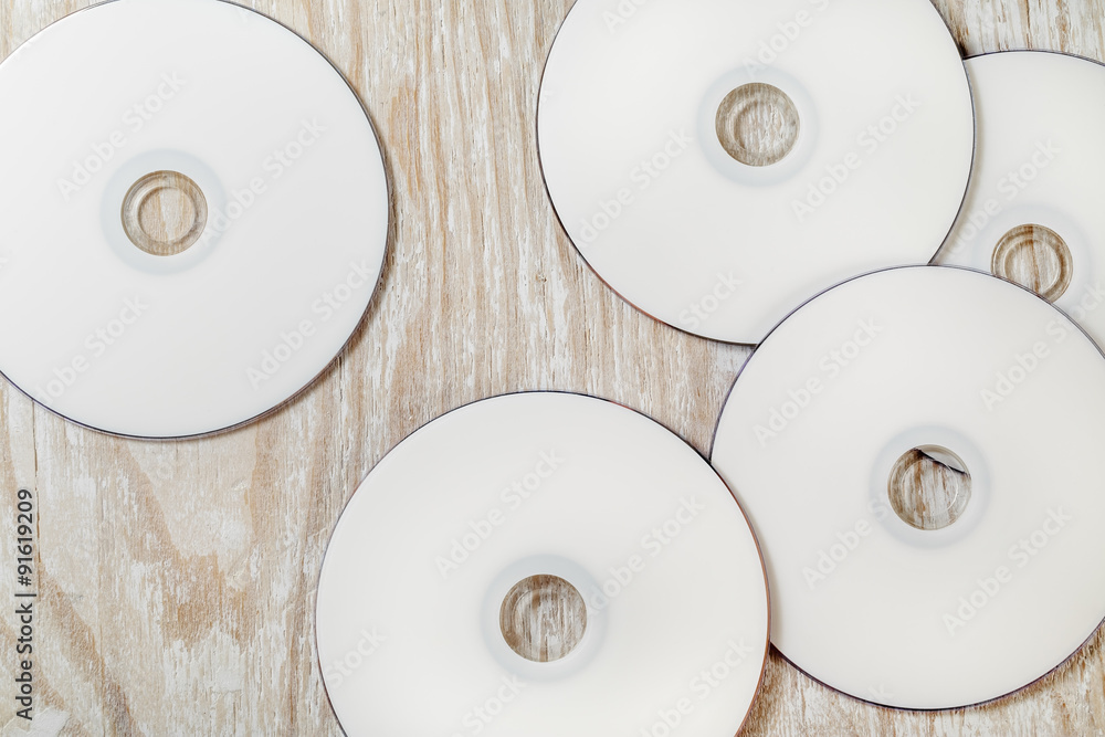 Blank printable CD Stock Photo | Adobe Stock