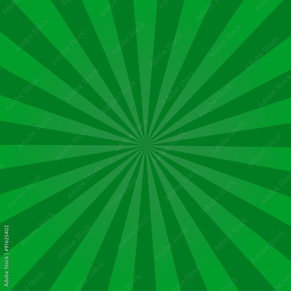 Ray retro background green colored rays stylish illustration Stock ...