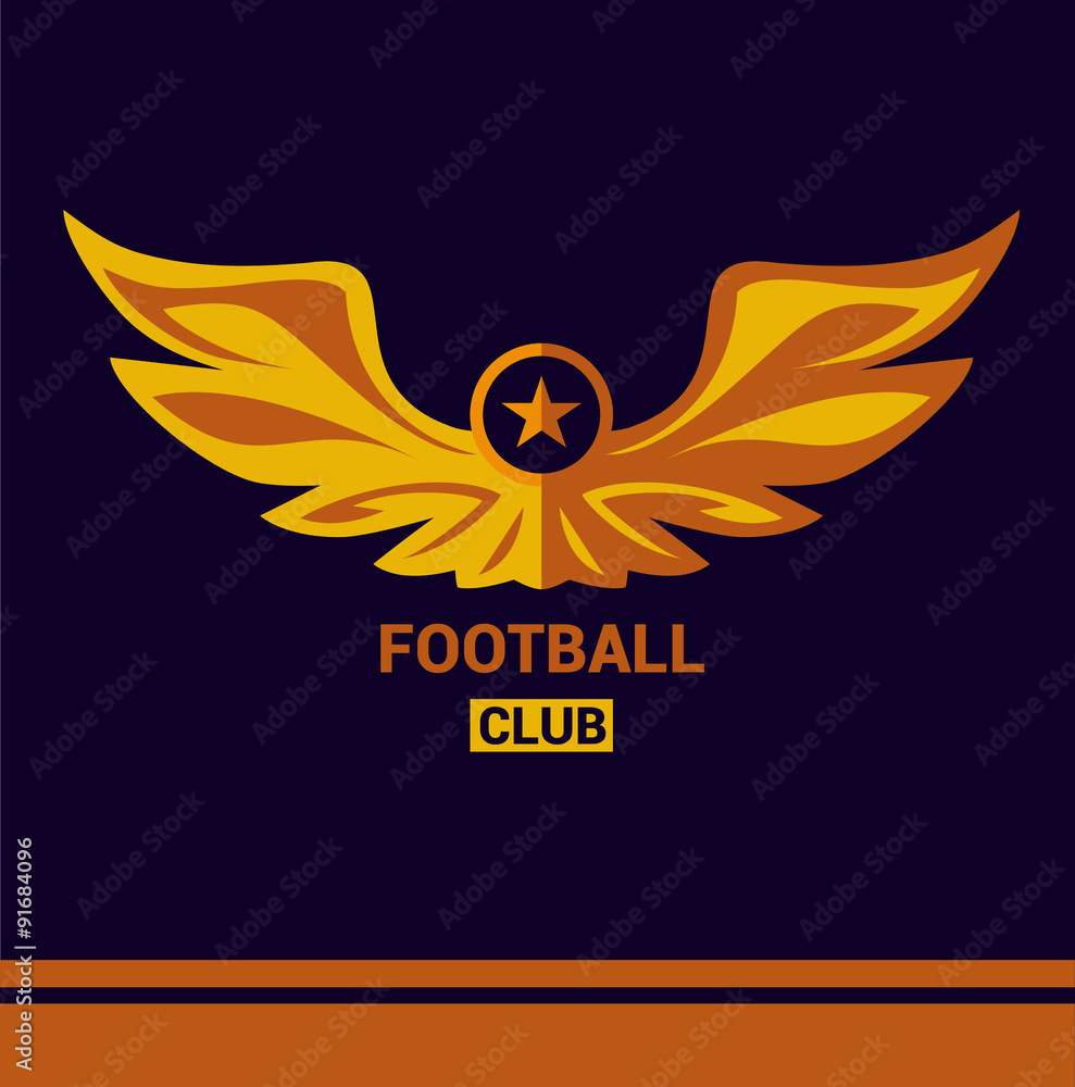 Eagles Wings Football Logo
