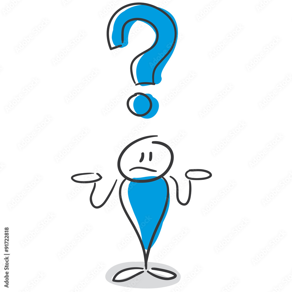 Stick Figure Series Blue Stock-Vektorgrafik | Adobe Stock