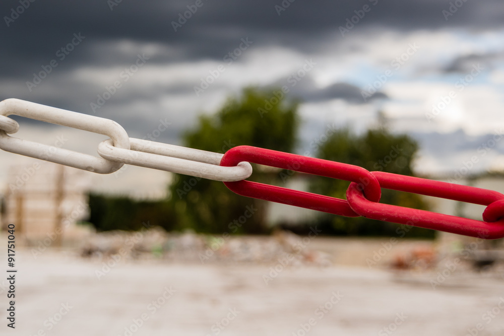 Baustelle Absperrung Stock-Foto | Adobe Stock