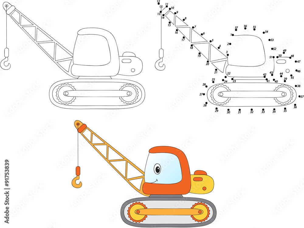 How To Draw A Crane For Kids