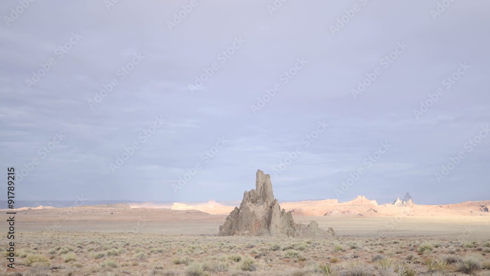 Time lapse of clouds passing over Church Rock and Comb Ridge on the ...