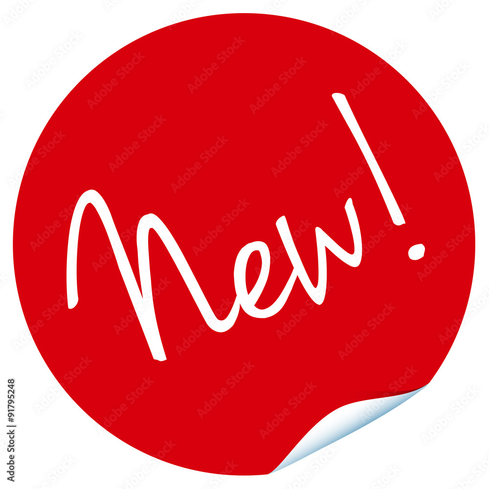 Button New! Stock-Vektorgrafik | Adobe Stock
