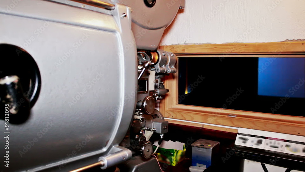 Film Projector with Blank Frame Stock Video | Adobe Stock