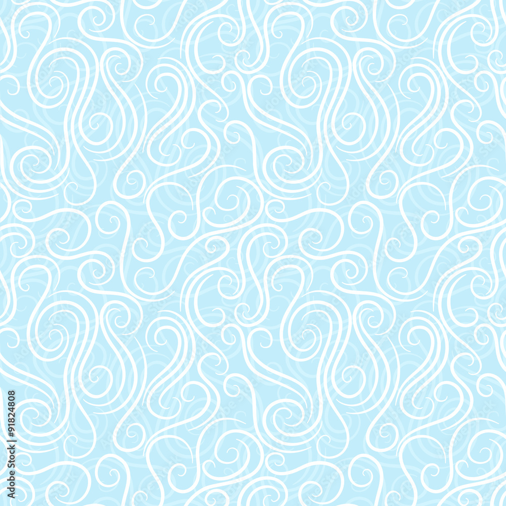 Light Blue Swirls Background