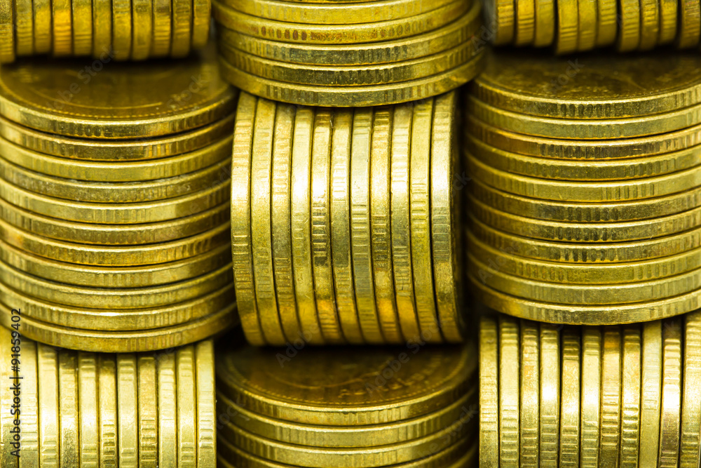 Texture of gold coin Stock Photo | Adobe Stock
