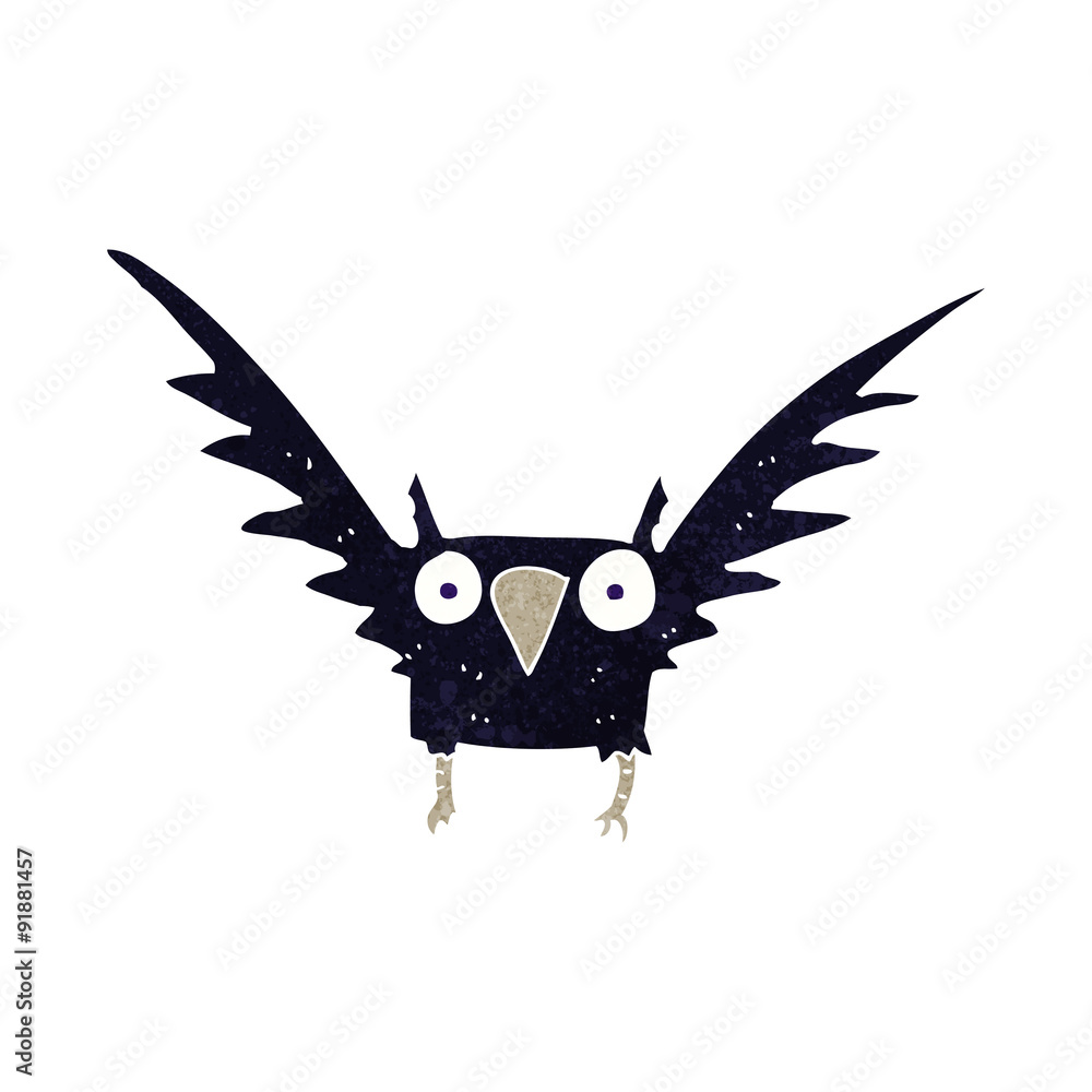 cartoon spooky bird Stock Vector | Adobe Stock