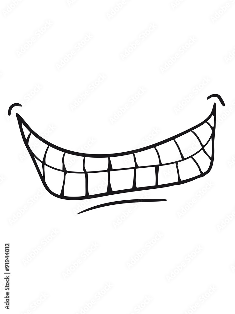 Evil Grin Drawing