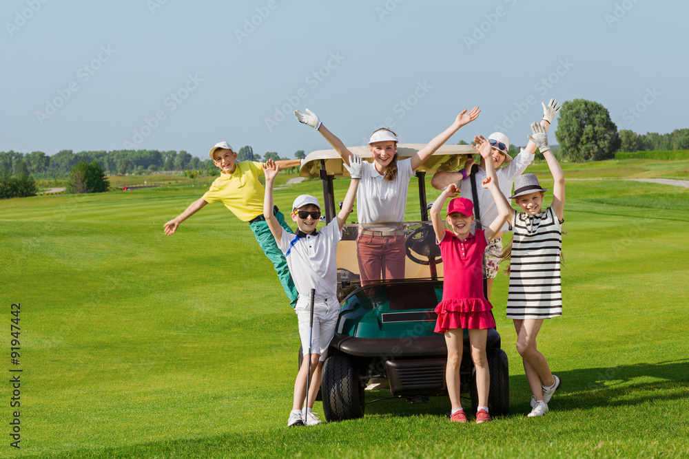 Kids golf competition Stock 写真 | Adobe Stock