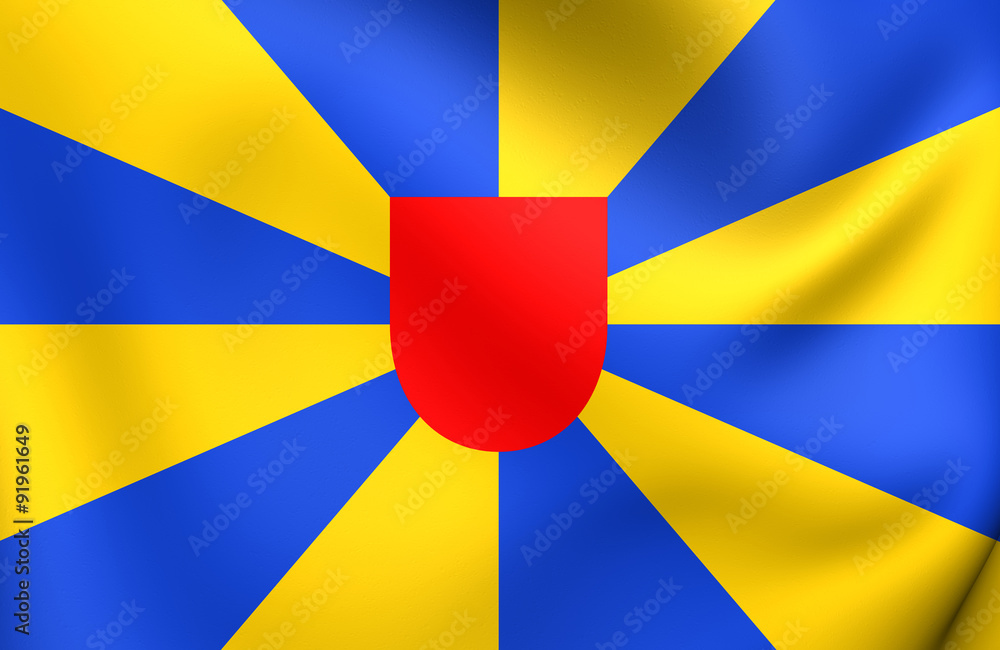 Flag of West Flanders, Belgium. Stock Illustration | Adobe Stock
