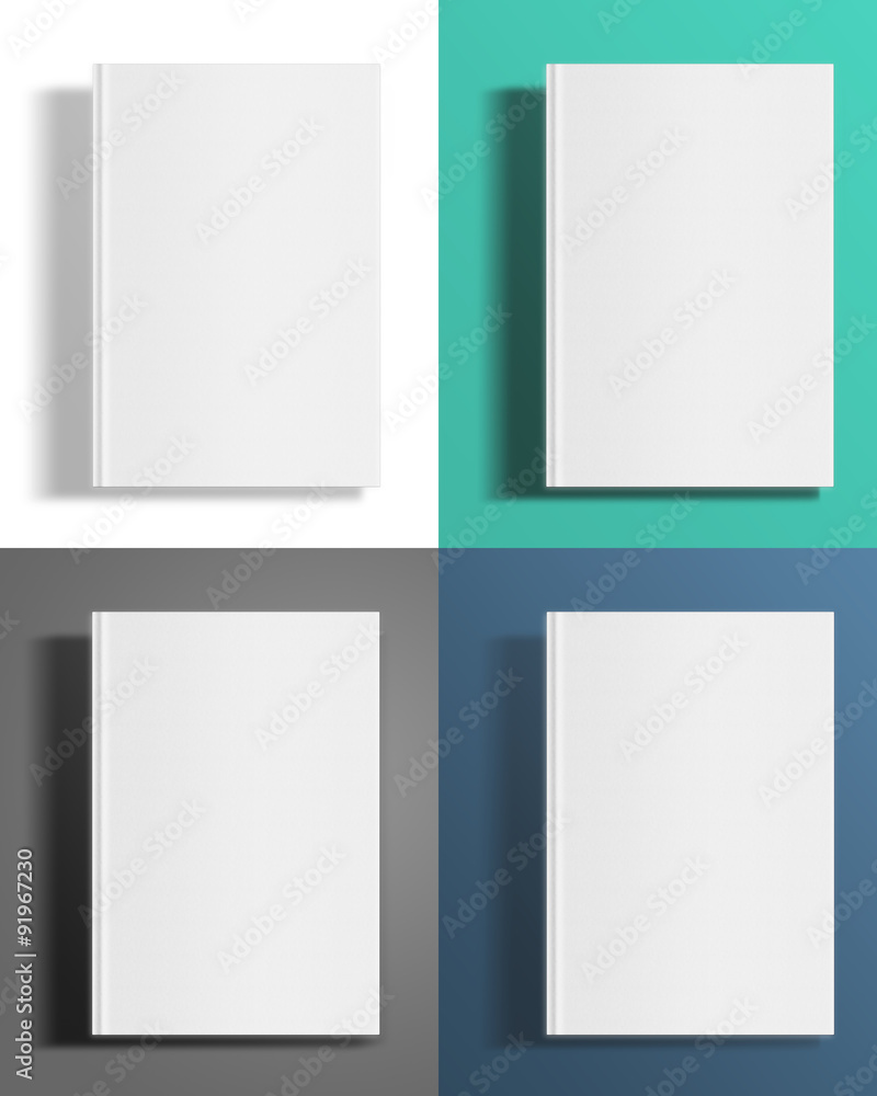 Set of blank book cover template. Stock Illustration | Adobe Stock