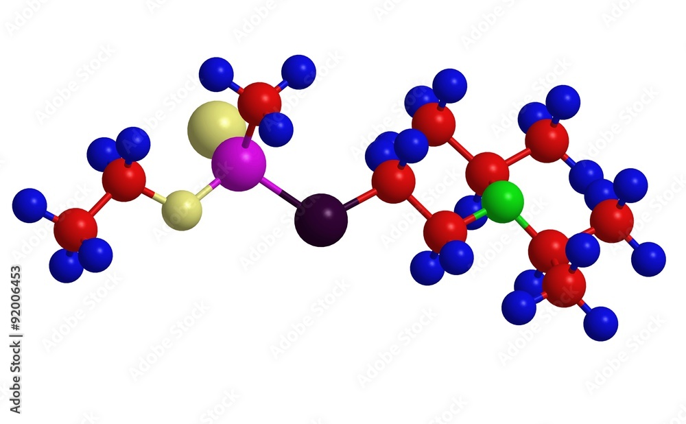 Molecular structure of VX (nerve agent) Stock Illustration | Adobe Stock