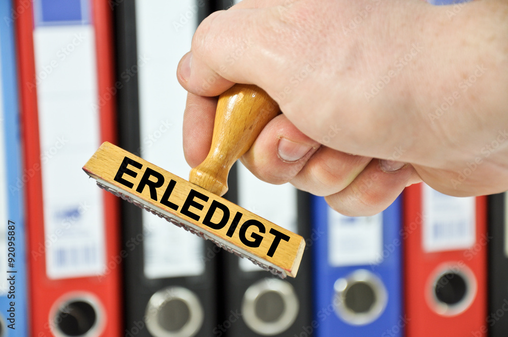 Erledigt-Stempel Stock-Foto | Adobe Stock