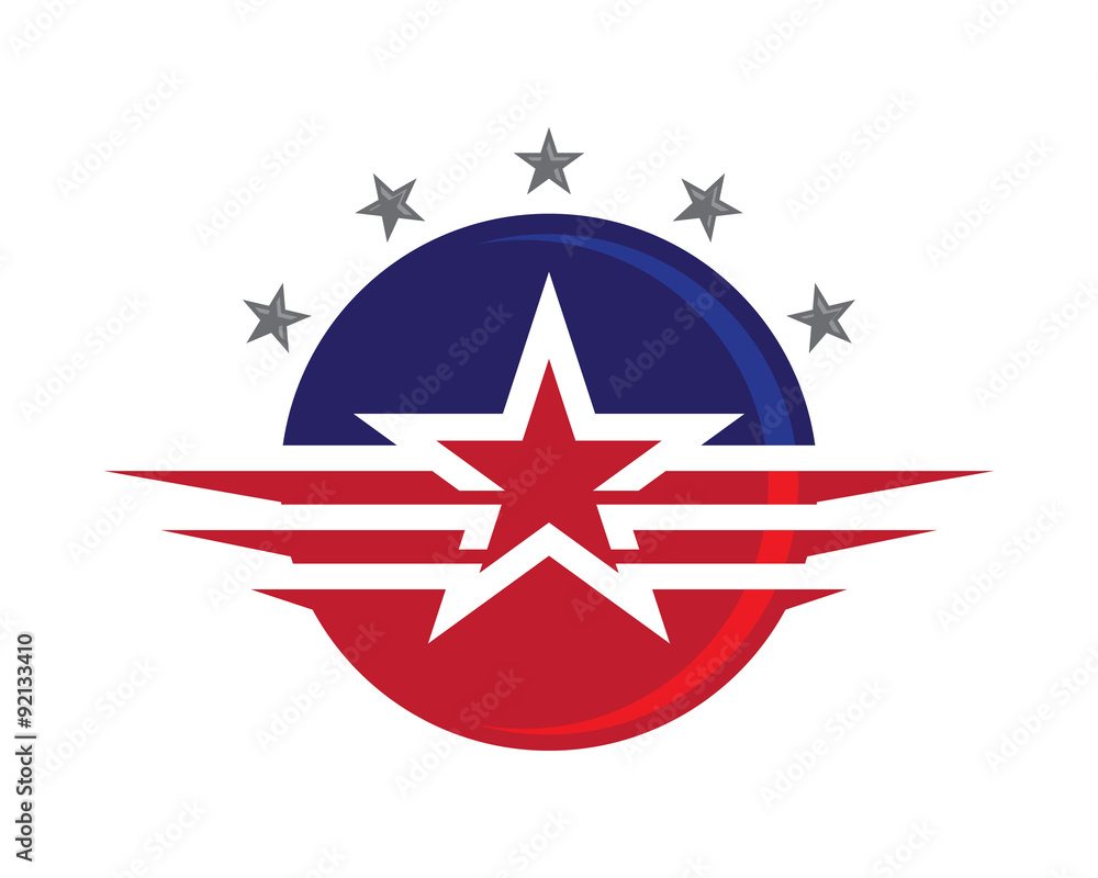 Army Star Logo Vector