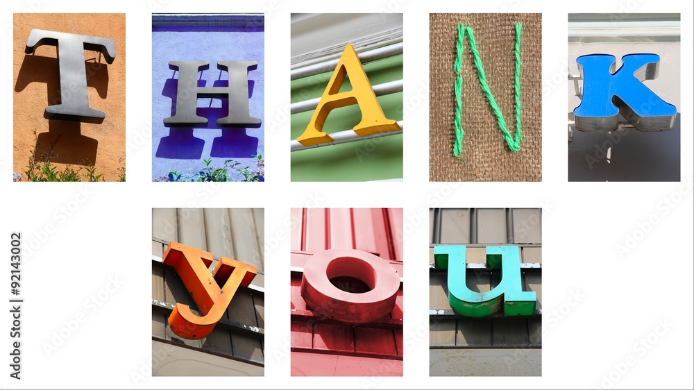 Thank you sign Stock Photo | Adobe Stock