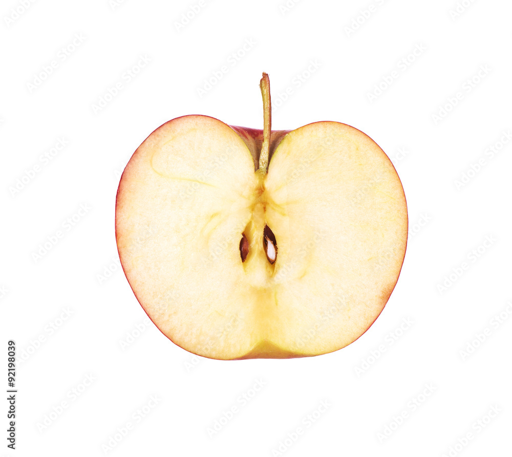 cut apple Isolated on white background 스톡 사진 | Adobe Stock