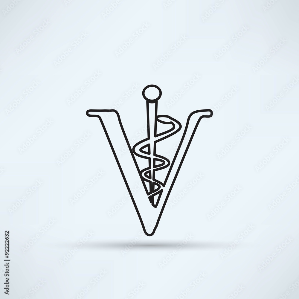 veterinary symbol Stock Vector | Adobe Stock