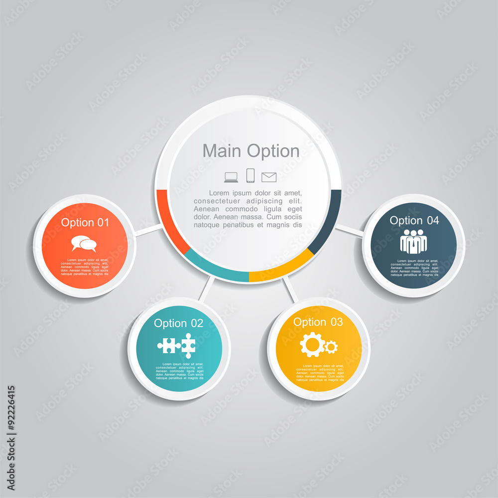 Infographic report template layout. Vector illustration. Stock Vector ...