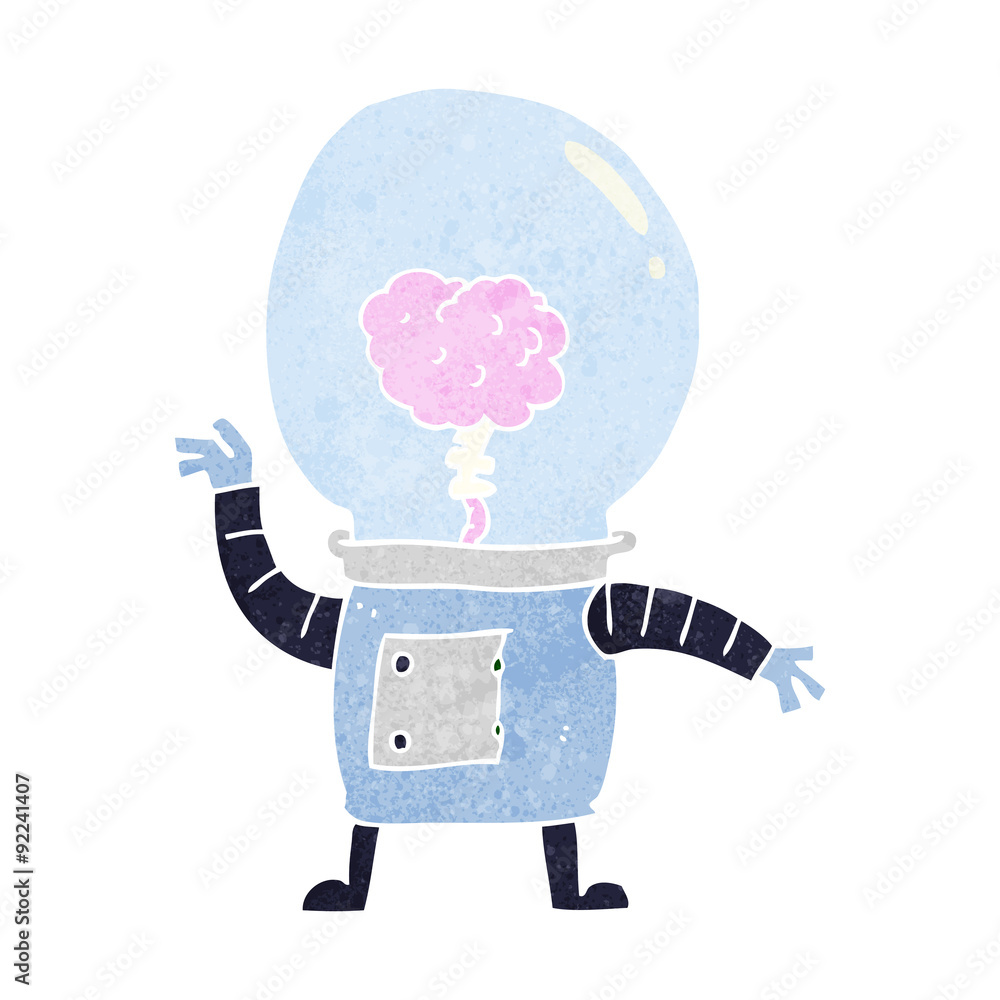cartoon robot cyborg Stock Vector | Adobe Stock