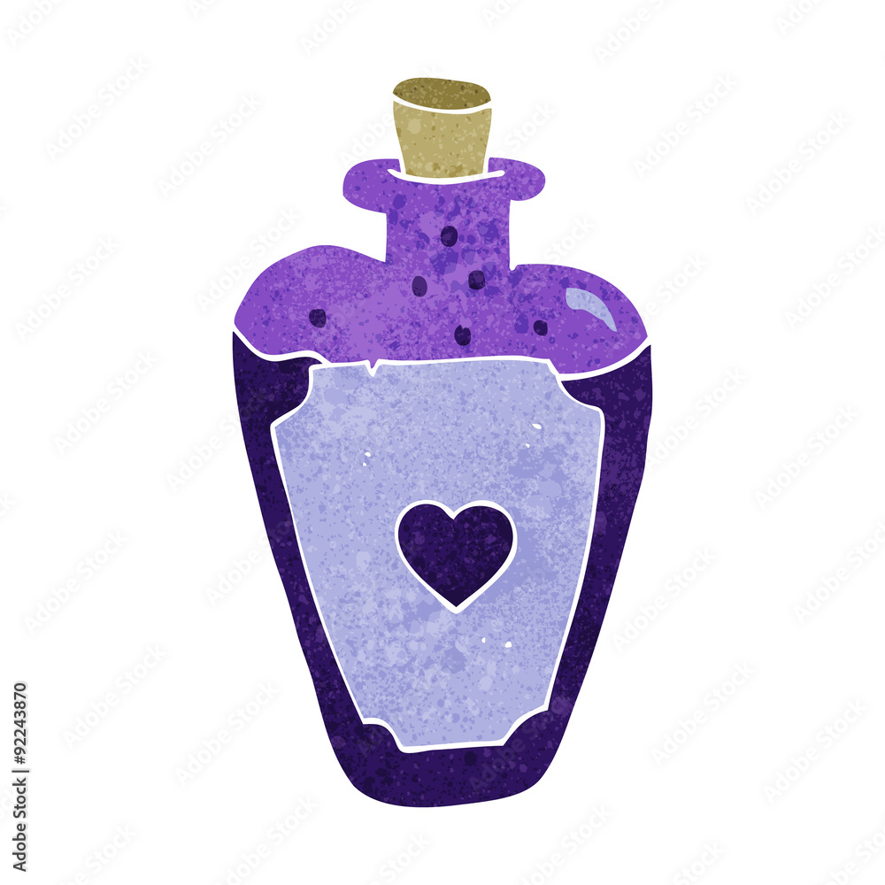 cartoon love potion Stock Vector | Adobe Stock