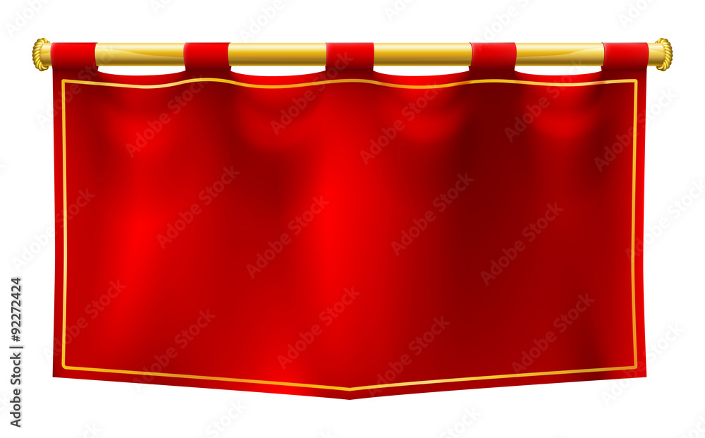 Medieval Banner Flag Stock Vector | Adobe Stock
