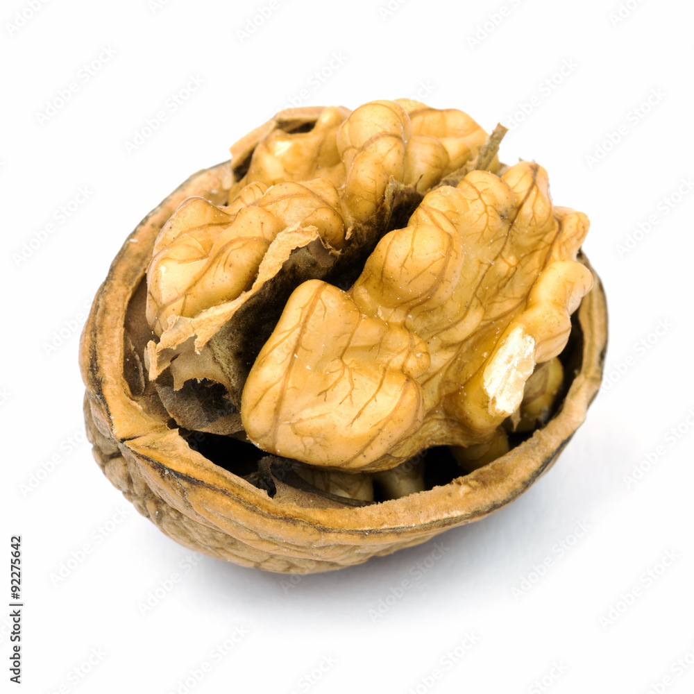Walnuss geöffnet Stock Photo | Adobe Stock