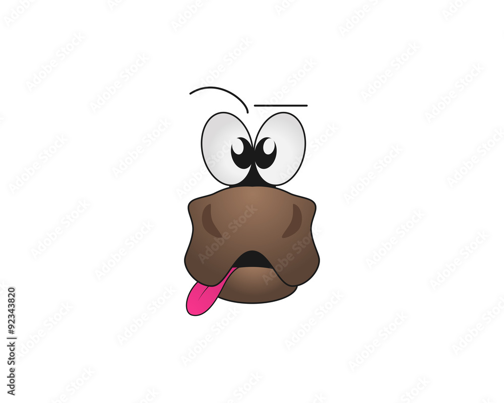 mocking donkey face cartoon logo Stock Vector | Adobe Stock