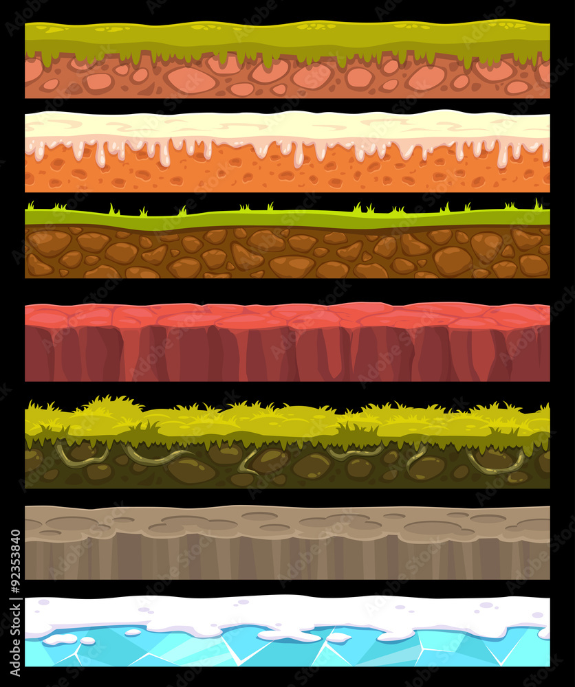 Vector ground collection เวกเตอร์สต็อก | Adobe Stock