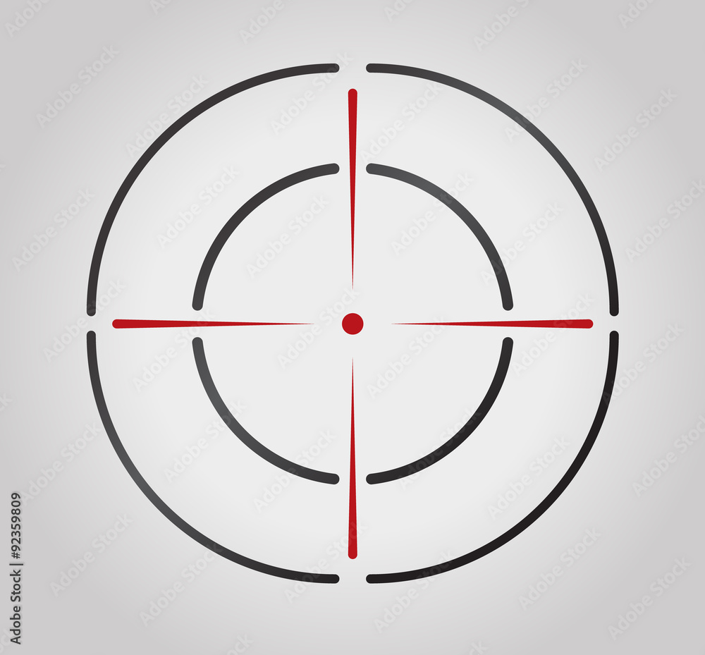 Crosshair, reticle, viewfinder, target graphics Stock Vector | Adobe Stock