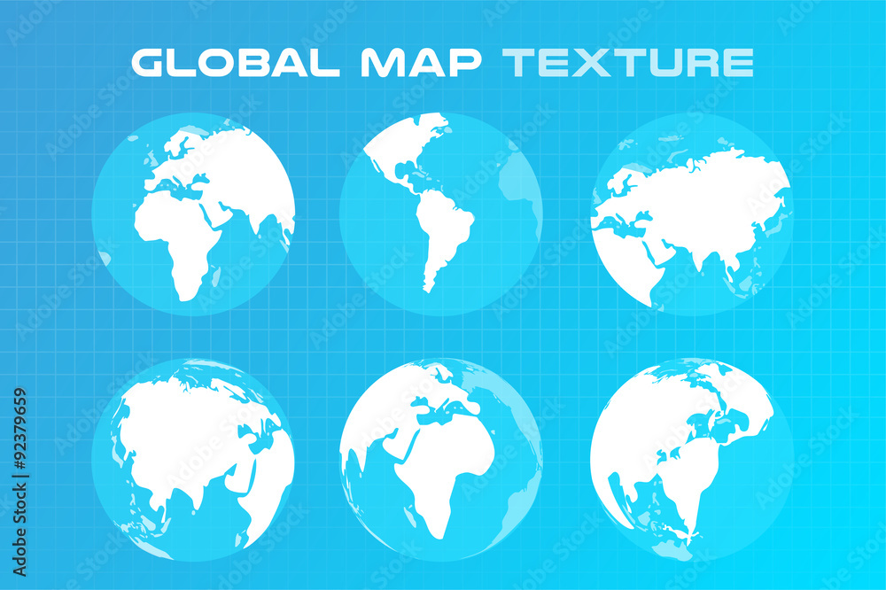 World vector map globe Earth texture Stock Vector | Adobe Stock