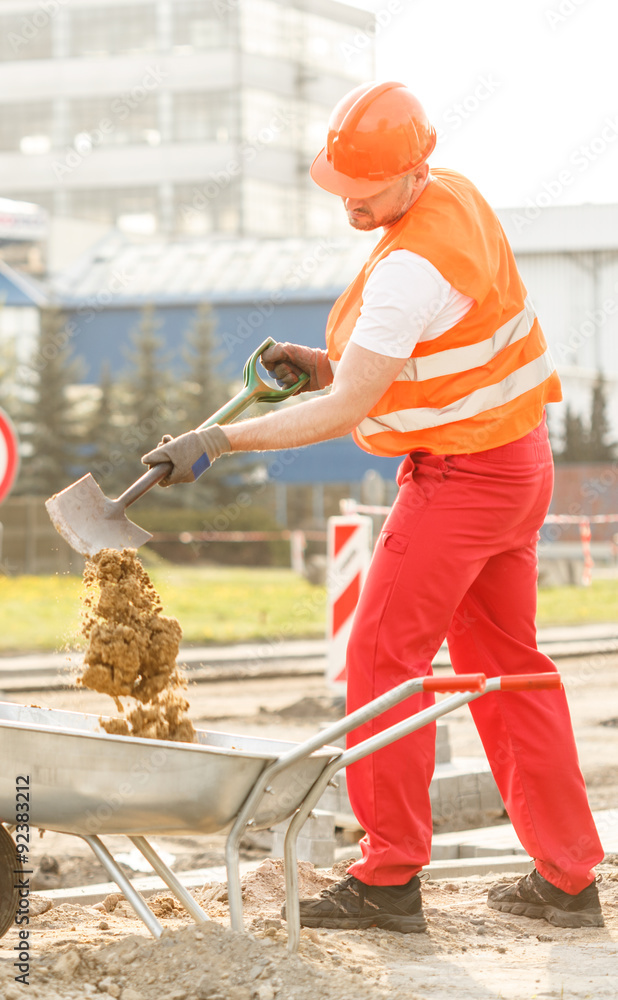 Sand in the barrow Stock Photo | Adobe Stock