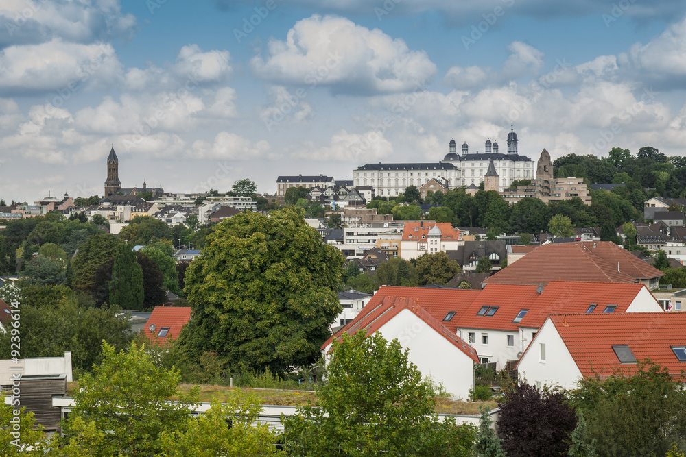 BENSBERG, GERMANY - September, 2015: view on Althoff Grandhotel Schloss ...