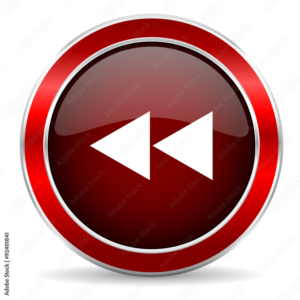 Red Rewind Button