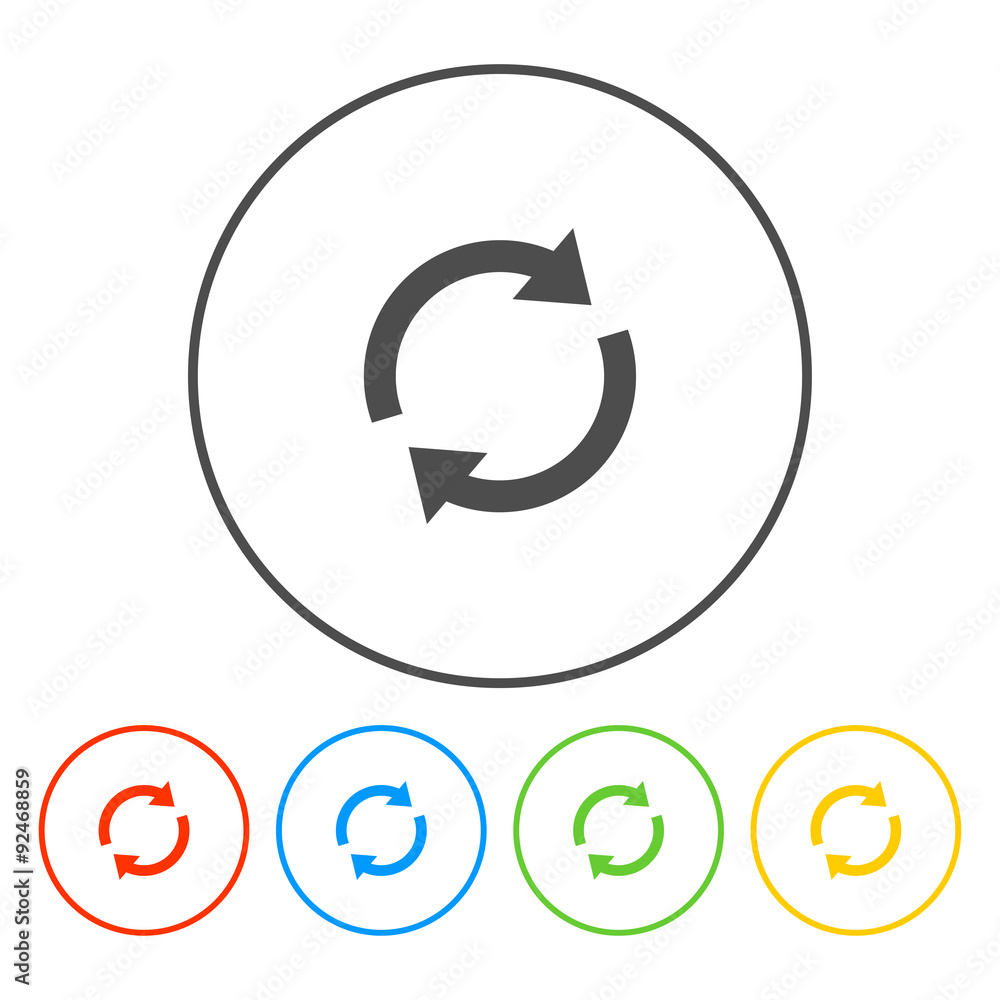 Update icon. Vector illustration Stock Vector | Adobe Stock