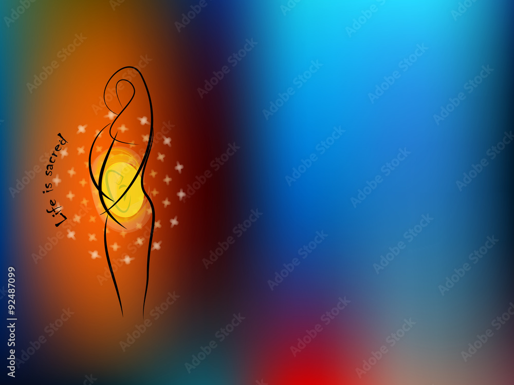 Life Abstract Background