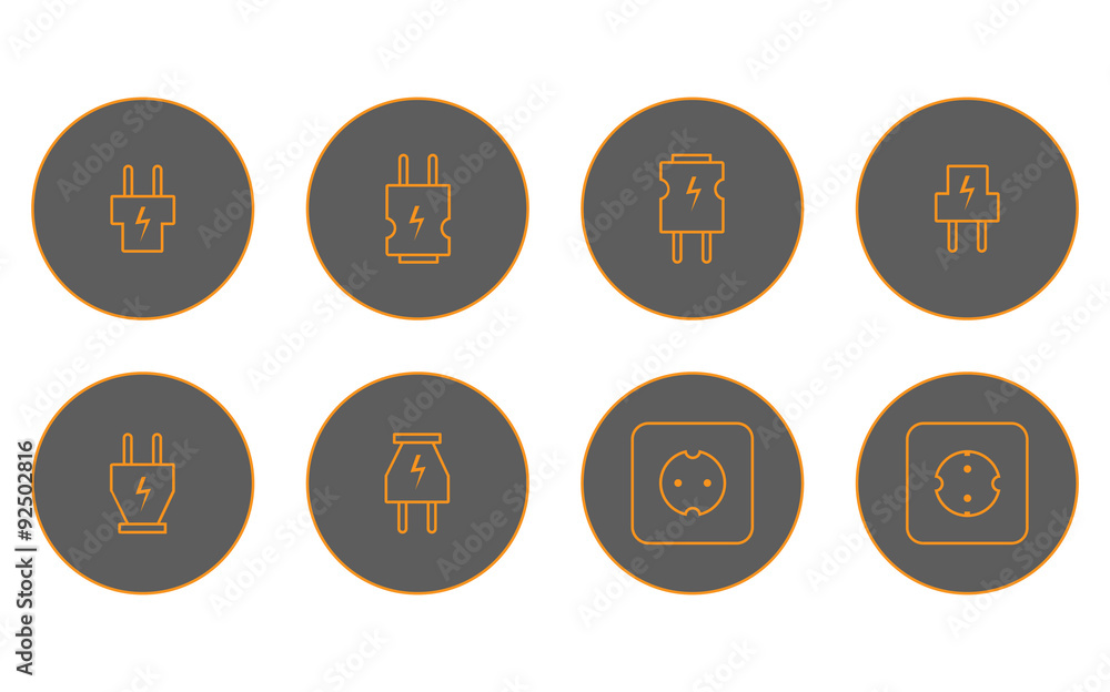 electronic icon Stock Vector | Adobe Stock