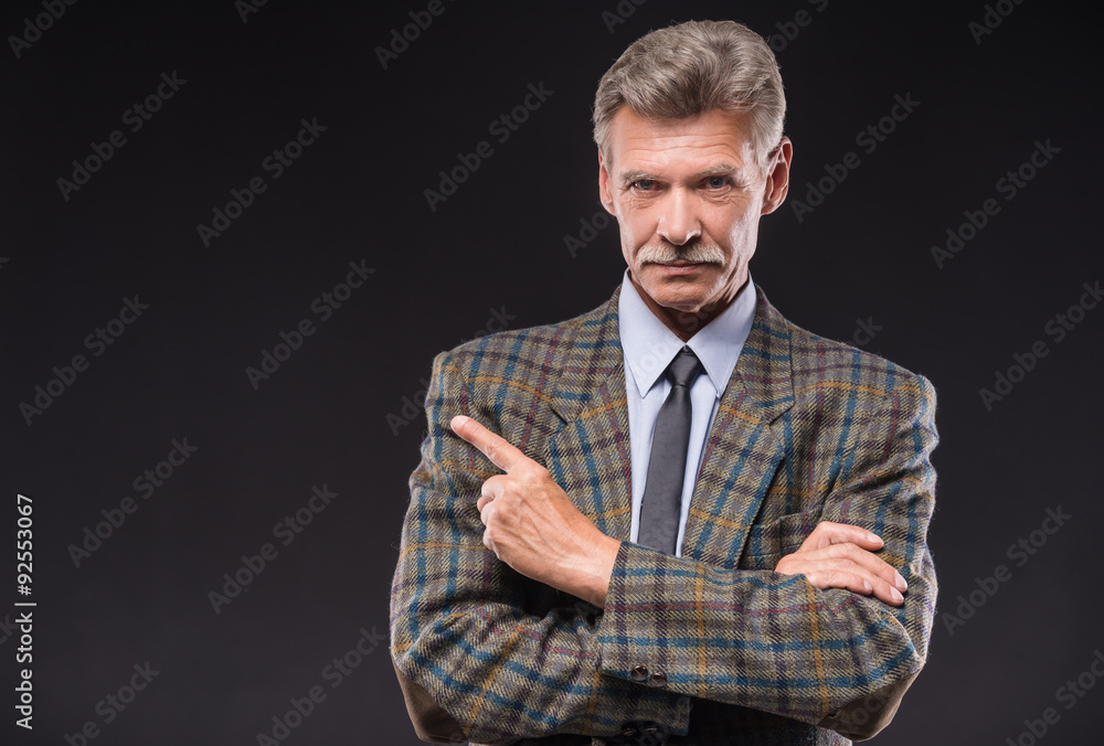 Senior man Stock Photo | Adobe Stock