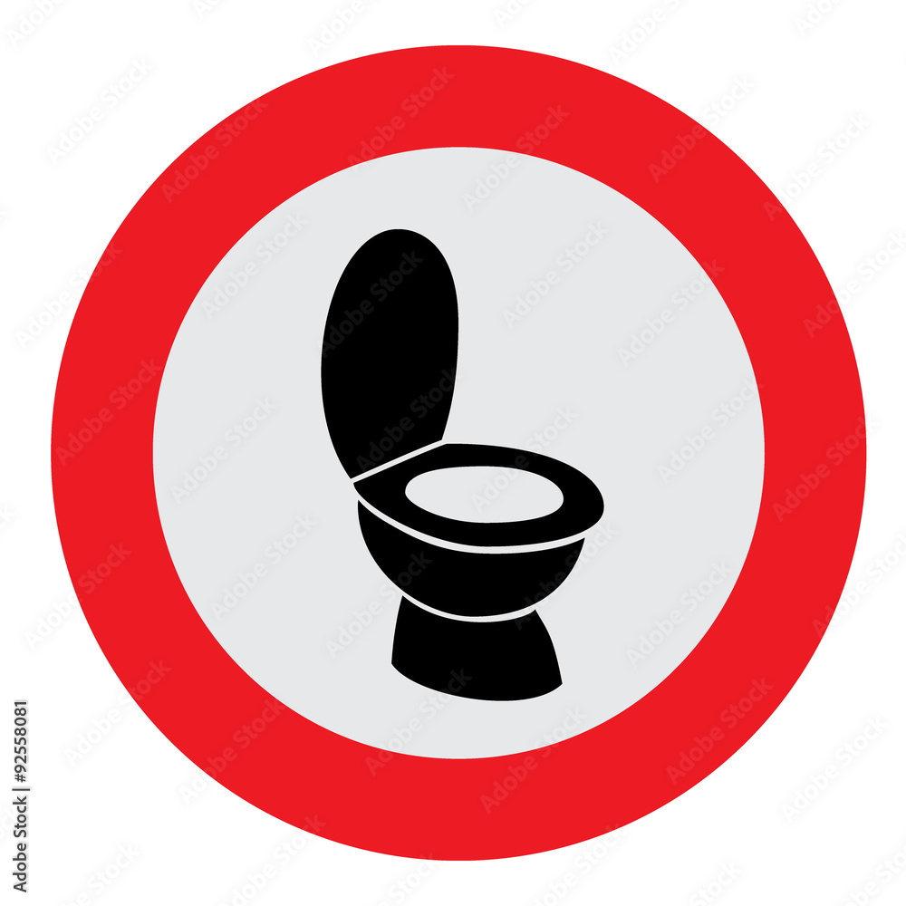 WC Toilet sign Stock-Vektorgrafik | Adobe Stock