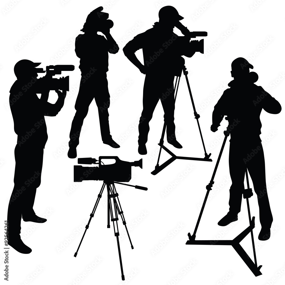Cameraman Stock Vector | Adobe Stock