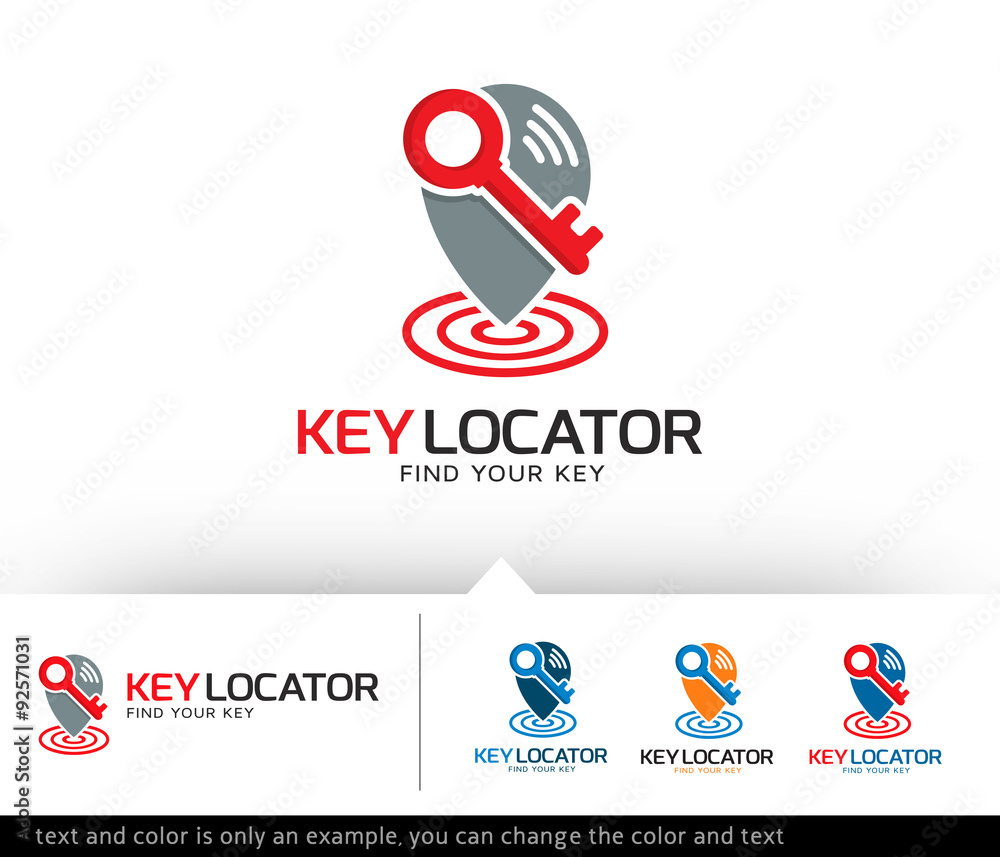 Key Locator Logo Template Design Vector Stock Vector | Adobe Stock