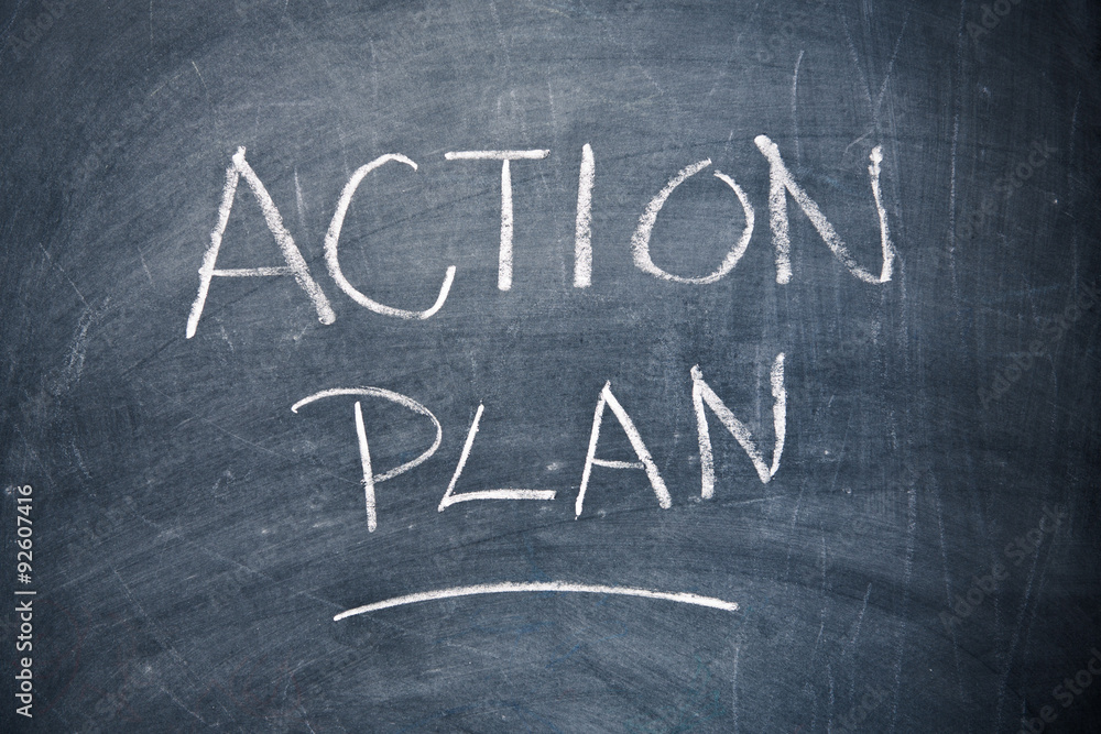 Action Plan Chalkboard Stock Photo | Adobe Stock