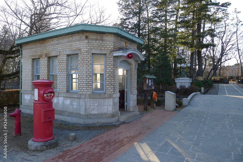 Mansei Bridge Police Box at Edo-Tokyo Open Air Architectural Museum ...