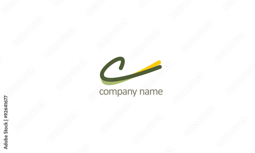 C company logo Stock Vector | Adobe Stock